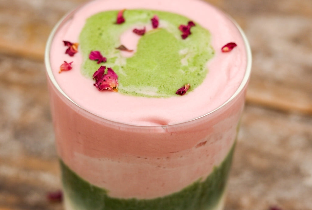 Pink Matcha Freddo