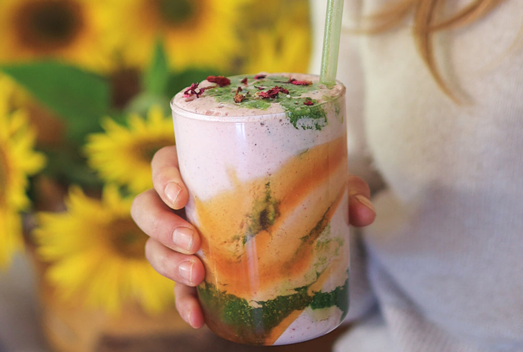 Raspberry Milk Iced Matcha